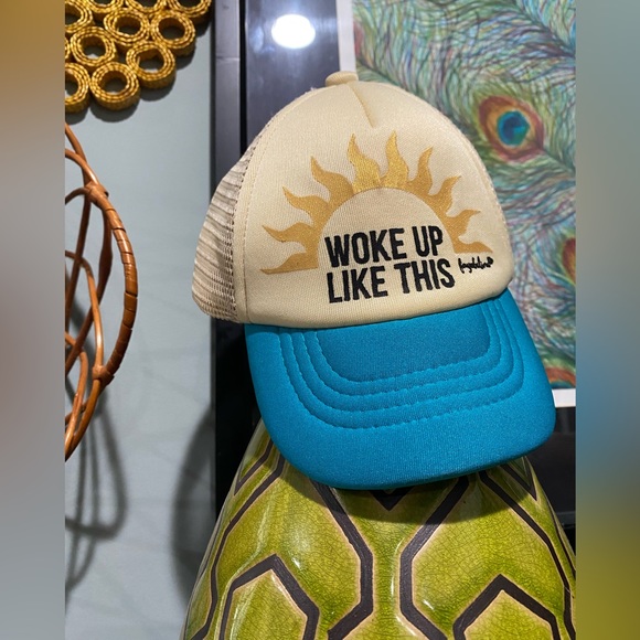 Accessories | Woke Up Like This Adjustable Baby Trucker Hat | Poshmark